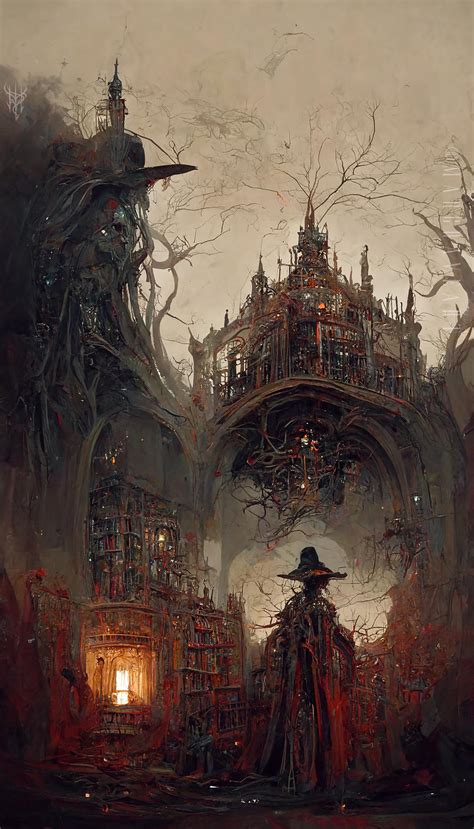 Witchs Library 2 By Margraveart On Deviantart