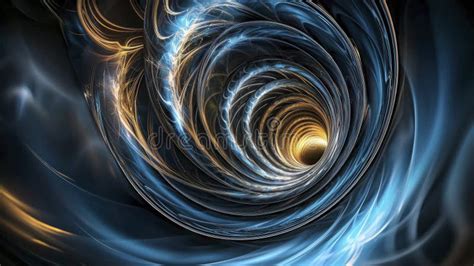 Curved Lines Swirling In A Spiral Pattern Gradually In Digital Art