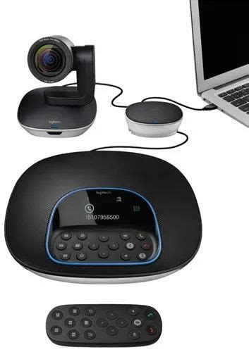 Logitech Group Video Conferencing Bundle With Expansion Mics Hd 1080p Camera Speakerphone At