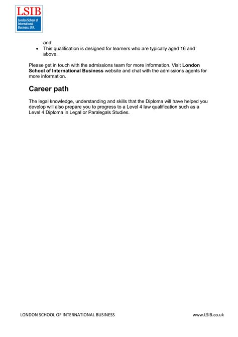 Athe Level 3 Diploma In Law 60 Credit Pdf