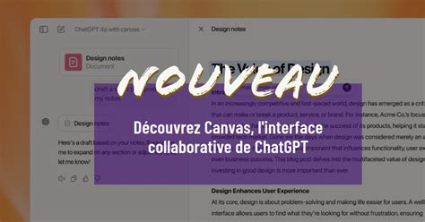 Canvas La Nouvelle Interface Collaboratrice De Chatgpt
