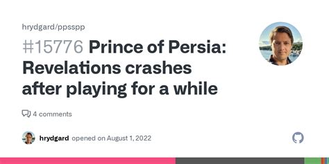 Prince Of Persia Revelations Crashes After Playing For A While · Issue 15776 · Hrydgardppsspp