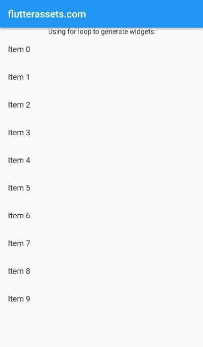 What Is For Loop In Flutter And How To Use It