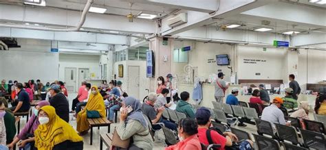 Crowded Hospital Waiting Room