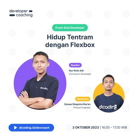 Dicoding Developer Coaching 105 Front End Hidup Tentram Dengan Flexbox Dicoding Indonesia