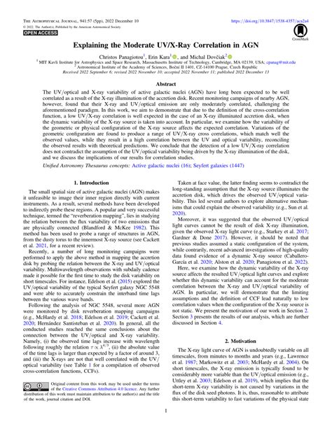 Pdf Explaining The Moderate Uvx Ray Correlation In Agn