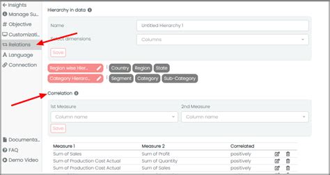 Setting Up Co Relations And Hierarchy Phrazor Plugin