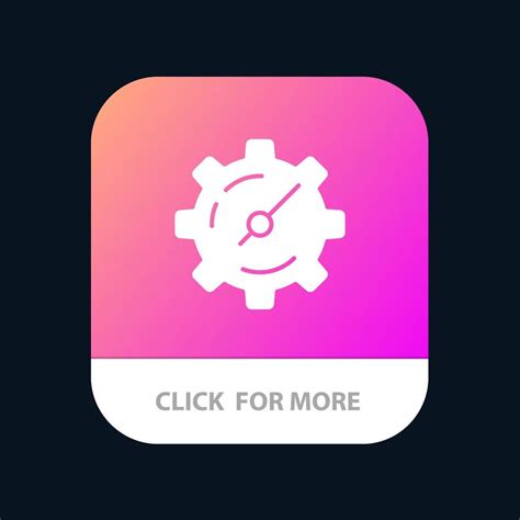 Gear Setting Timer Mobile App Button Android And Ios Glyph Version 17977865 Vector Art At Vecteezy