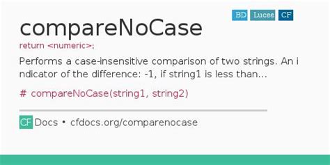 Comparenocase Code Examples And Cfml Documentation