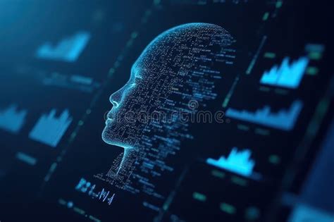 Modern Data Visualization For Artificial Intelligence Fraud Detection Stock Illustration