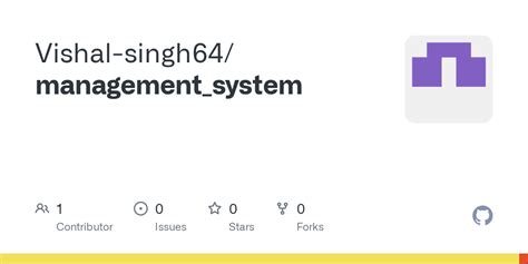 Github Vishal Singh64managementsystem