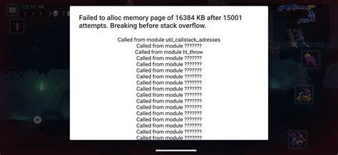 Failed To Allocate Memory My Game Keeps Crashing Is There Any Known