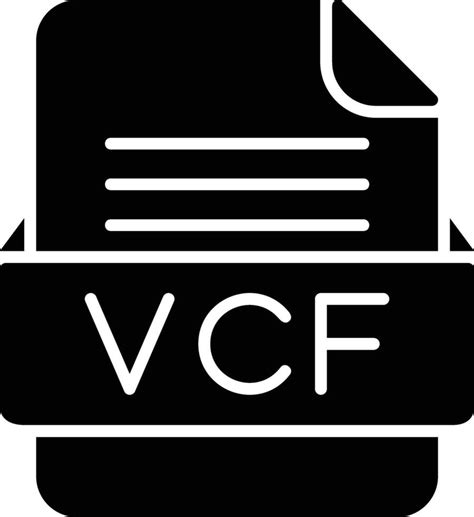 Vcf File Format Line Icon 28643534 Vector Art At Vecteezy