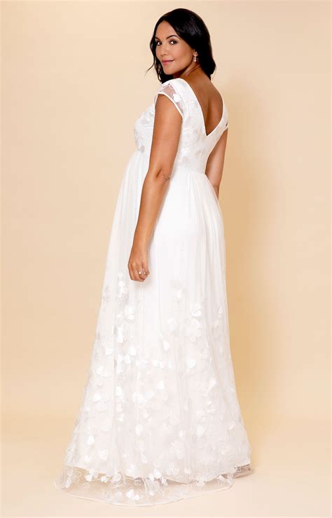 Clover Maternity Wedding Gown Ivory Maternity Wedding Dresses