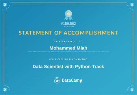 Mohammed M On Linkedin Datacamp Datascience Python Machinelearning