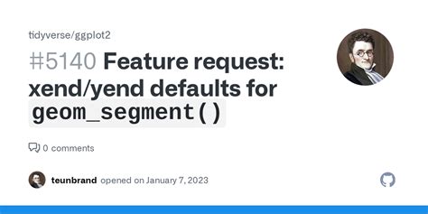 Feature Request Xendyend Defaults For `geomsegment` · Issue 5140