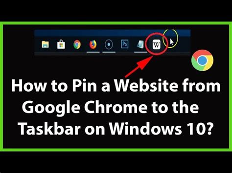 How To Pin Websites To Your Taskbar Robleydesign
