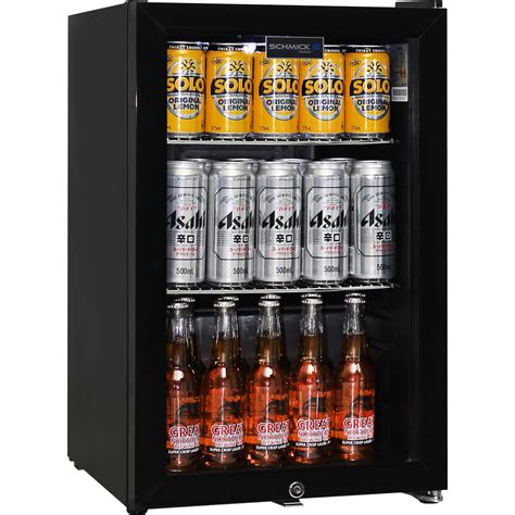 Black Schmick Bar Fridge Low E Glass Door And Lock Delivery Brisbane