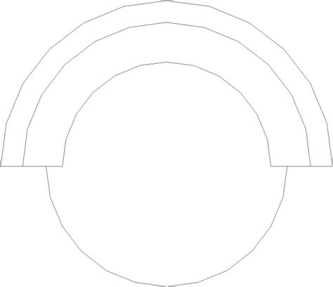 582mm Width Circular Upholstered Bench Plan Dwg Drawing Thousands Of Free Autocad Drawings