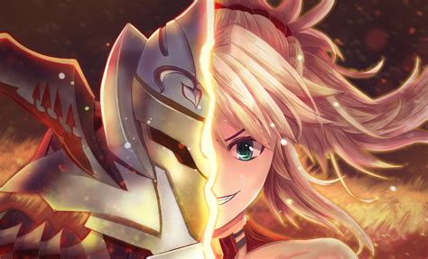 Armor Blonde Hair Close Fateapocrypha Fategrand Order Fate Series Green Eyes Long Hair