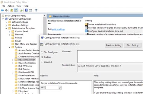 Change Device Installation Timeout In Windows Fix 0x000005B4 Error