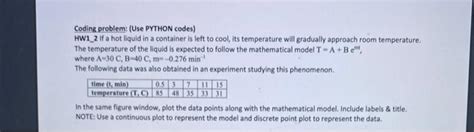 solved coding problem use python codes hw1 2 if a hot