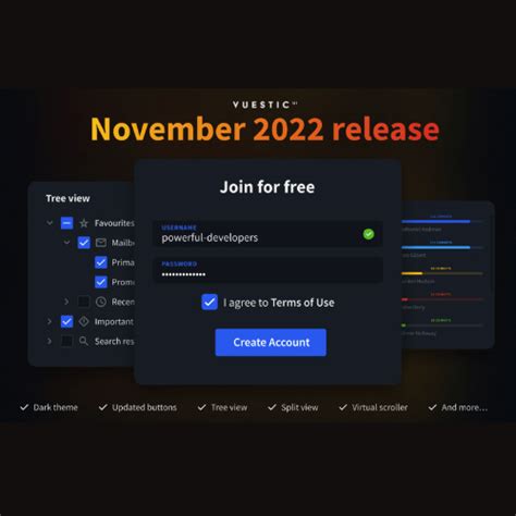 Vuestic Ui Update New Features Dark Theme And Accessibility In Vue 3 Framework