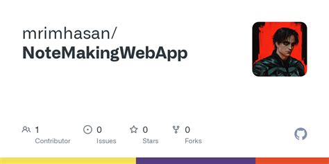 GitHub Mrimhasan NoteMakingWebApp