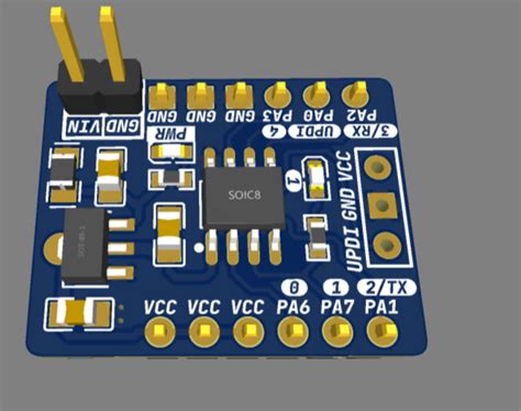 Attiny412 Breakout Board Platform For Creating And Sharing Projects Oshwlab
