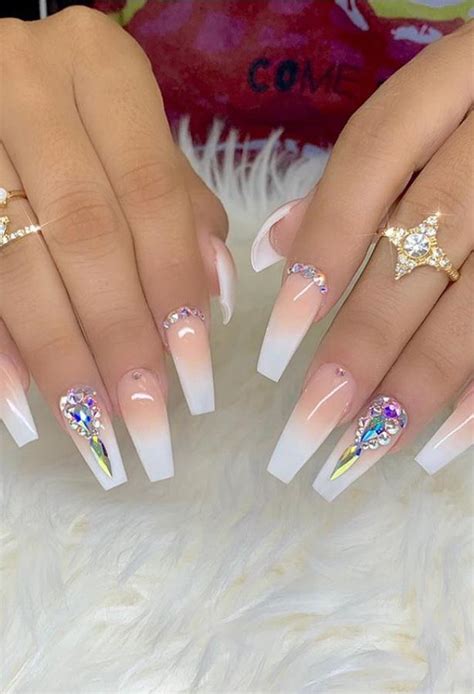 41 Kinds Long Coffin Gold Nail More Suitable For Valentines Day