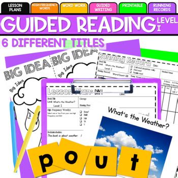 Guided Reading Level I By Deanna Jump Teachers Pay Teachers