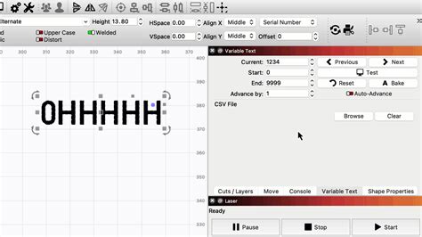 Variable Text Formatting In Lightburn