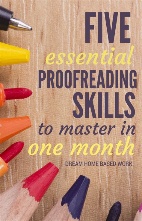 5 Essential Proofreading Skills To Master In One Month Dream Home