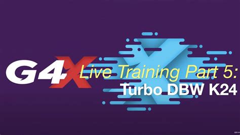 Link G4x Live Training Part 5 Turbo Dbw K24 Honda Civic Link G5 G4x Training Course Evans
