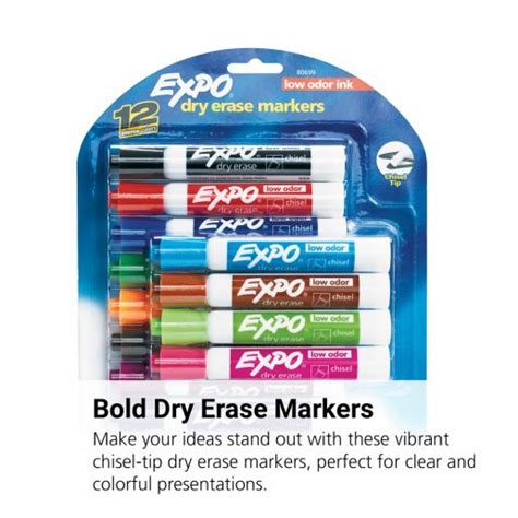 Expo Chisel Tip Dry Erase Markers Set Of Colors