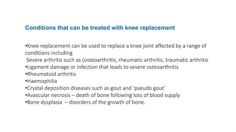 Complications Of Total Knee Replacement Pptx