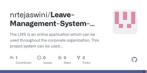 Github Nrtejaswinileave Management System Project The Lms Is An