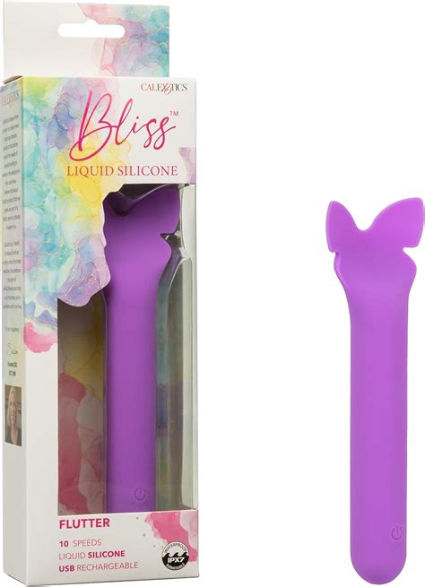 Amazon Com CalExotics Bliss Liquid Silicone Flutter Clitoral Vibrator For Women SE