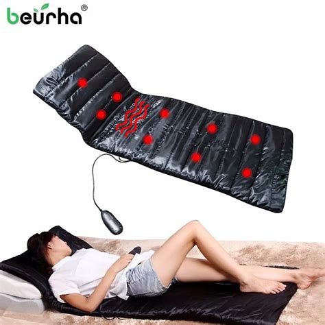 Full Body Household Tourmaline Massage Mattress Heating Vibrating Head