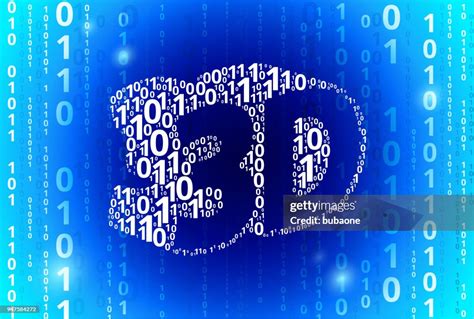 3d Binary Code Blue Vector Pattern Background High Res Vector Graphic Getty Images