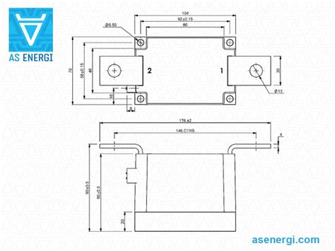 Mdo1201 22n1 Ixys Replacement Single Diode Module 1200a 2200v As Energi