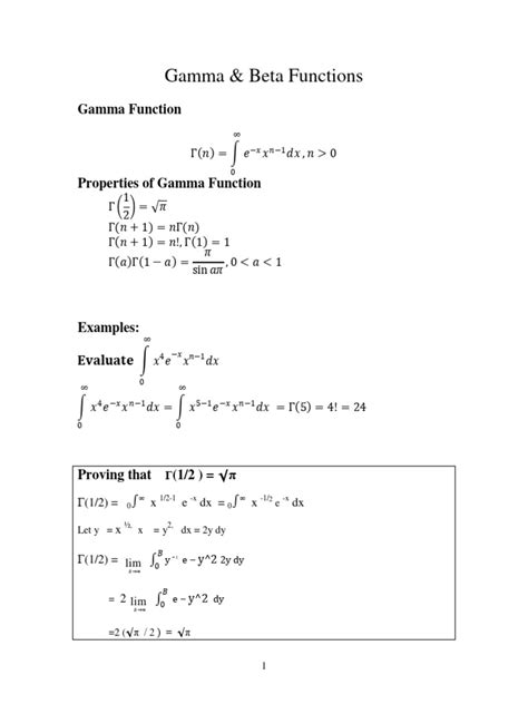 1586746631gamma Beta Functions Pdf Special Functions Complex Analysis