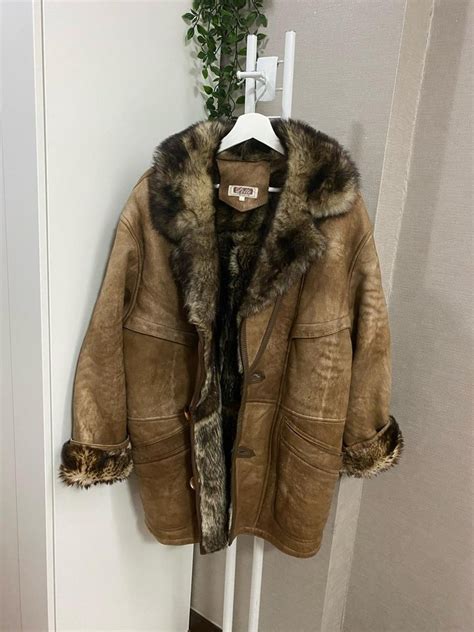 남성 양가죽 양털 코트 L 헬로마켓