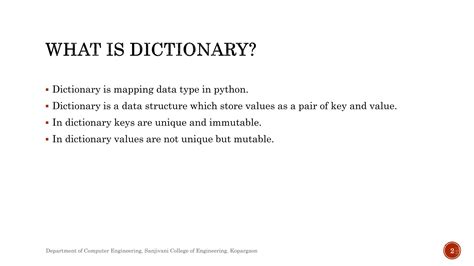 Unit4 Basic Concepts Of Dictionary Looping Pptx