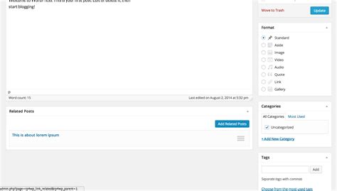 related posts for wordpress wordpress plugin