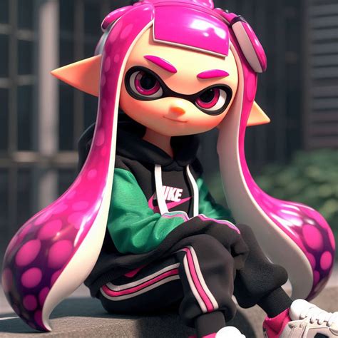 Cute Pink Inkling Girl In A Tracksuit By Jamiehodge On Deviantart