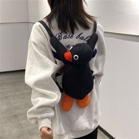 핑구 귀여운 매달려 핑구 가방 에코백 친구 선물 백팩 봉제 위시버킷