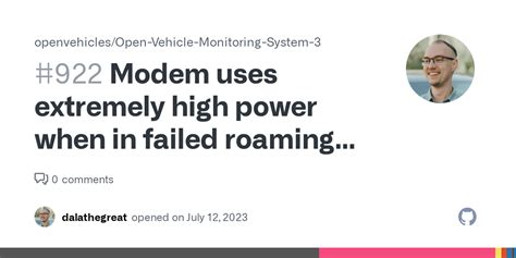 Modem Uses Extremely High Power When In Failed Roaming State · Issue 922 · Openvehiclesopen