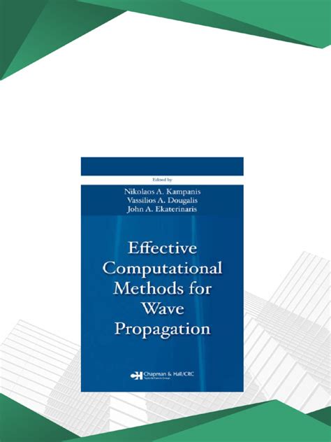 Effective Computational Methods For Wave Propagation 1st Edition