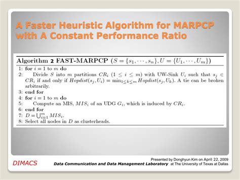 Ppt Minimum Average Routing Path Clustering Problem In Multi Hop 2 D Underwater Sensor